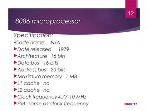 8086microprocessor And Core I3 Ppt