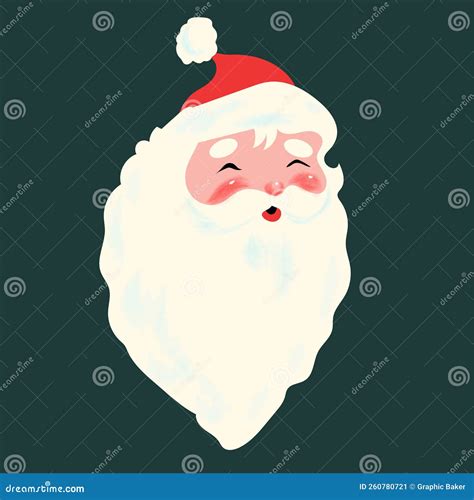 Vector Illustration Of Cute Santa Claus Stock Vector Illustration Of Poster Head 260780721