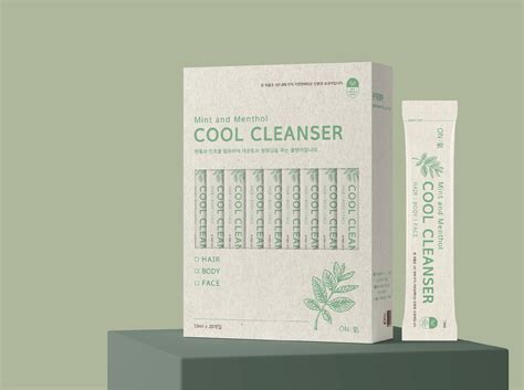 스틱 클렌저 상자파우치 디자인 패키지 포트폴리오 크몽