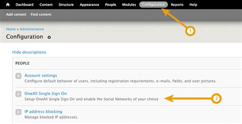 Drupal 7 X Single Sign On SSO Docs Oneall
