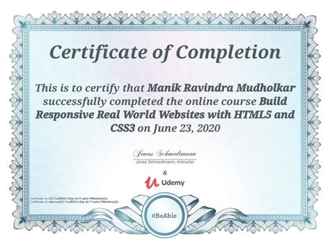 Manik Mudholkar On Linkedin Brillio Udemy Htmlcss Javascript Java Sql