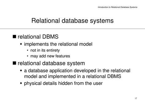 ppt introduction to relational database systems powerpoint