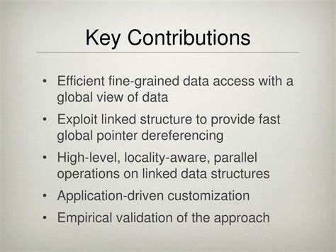 Ppt Global Trees A Framework For Linked Data Structures On Distributed Memory Parallel
