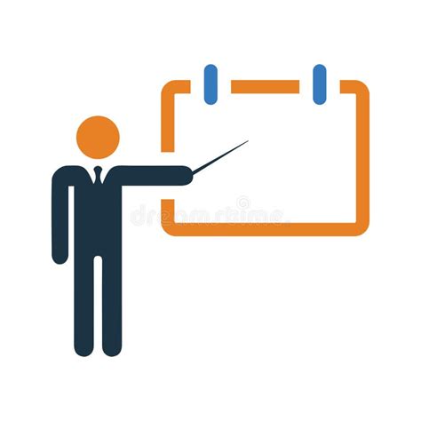 Education Presentation Tutoring Icon Simple Editable Vector Illustration Stock Vector