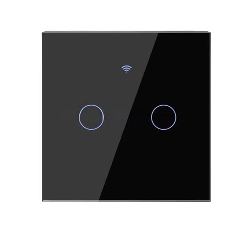 2 Gang Smart Wifi Light Switch Tuya Black Smart City Mall Africa