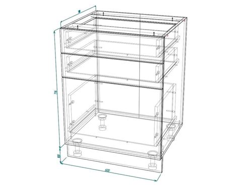 Купить Шкаф нижний с 3 ящ ШН3Я Кёлн в Ростове на Дону отличные цены