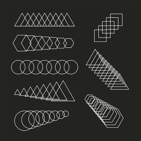 Premium Vector Line Shape Pattern