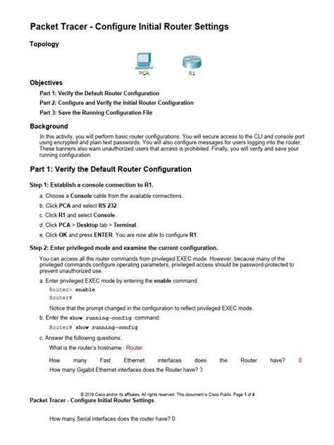 Tp0 Configure Initial Router Settings Pdf
