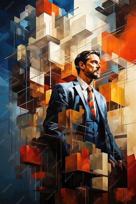 Abstract Corporate Ambition Premium Ai Generated Image