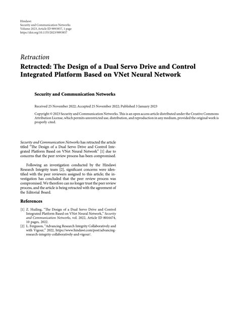 Pdf Retracted The Design Of A Dual Servo Drive And Control