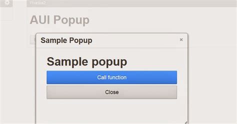 RLopezBlogs Sample Popup In Liferay With Close Button
