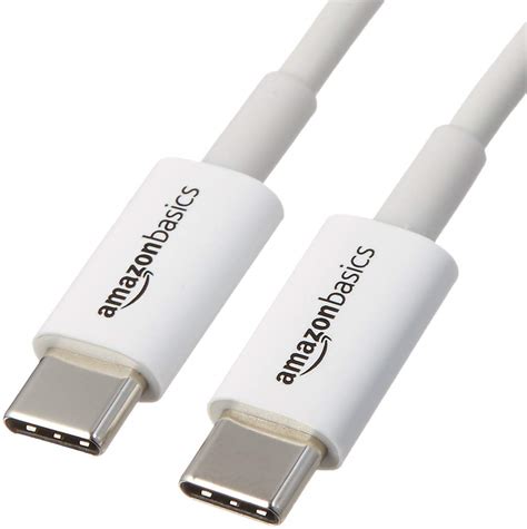 AmazonBasics USB Type C To USB Type C 2 0 Cable 3 Feet 0 9 Meters White Amazon In