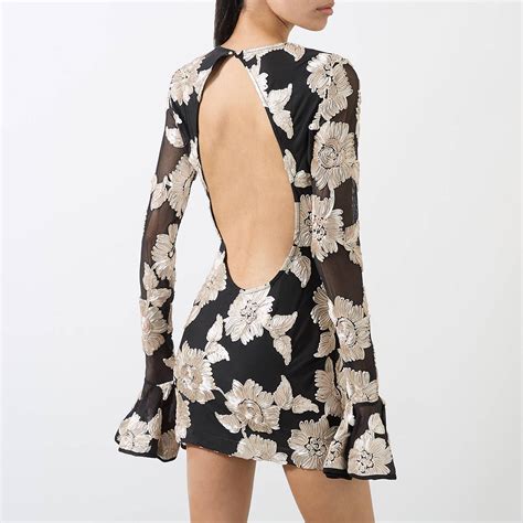 Rotate Mesh Floral Mini The 105 Fashion Rental