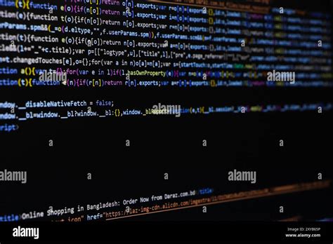 Software Source Code Programming Code Programming Code On Computer