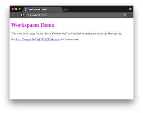 Edit And Save Files With Workspaces Chrome Developers