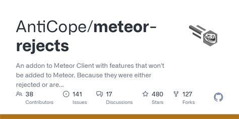Meteor Rejectssrcmainresourcesfabricmodjson At Master · Anticopemeteor Rejects · Github