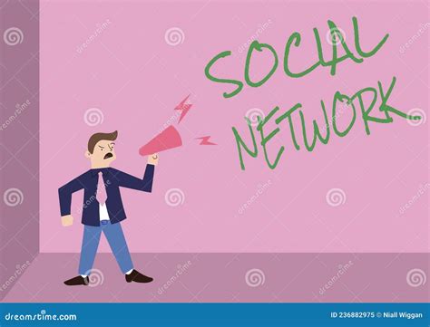 Text Showing Inspiration Social Network Business Idea A Framework Of Individual Linked By