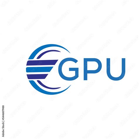 Gpu Letter Logo Gpu Blue Image On White Background Gpu Vector Logo Design For Entrepreneur And