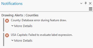 Drawing AlertsArcGIS Pro Documentation