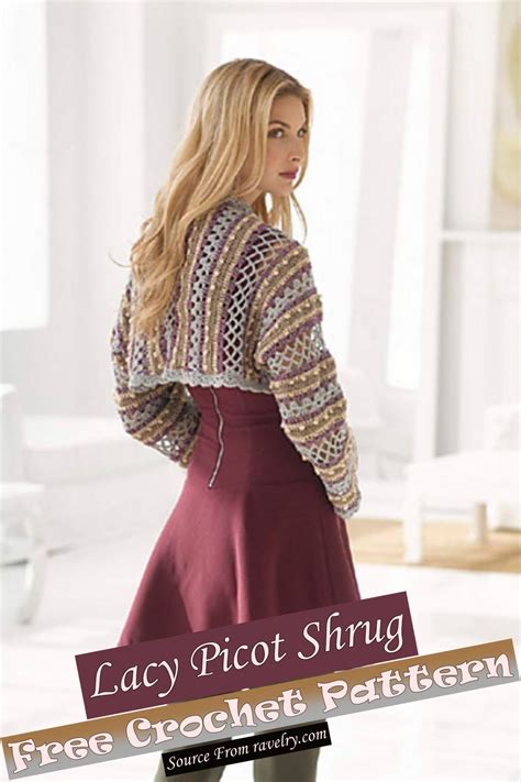 20 Free Crochet Picot Stitch Patterns For Stylized Items