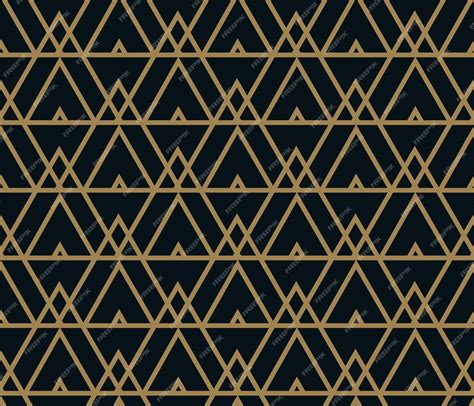 Premium Vector Abstract Geometric Pattern With Lines A Seamless Vector Background Blue Black