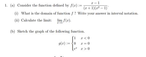 Solved A Consider The Function Defined By Chegg