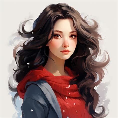 Premium Ai Image Beautiful Woman Painting