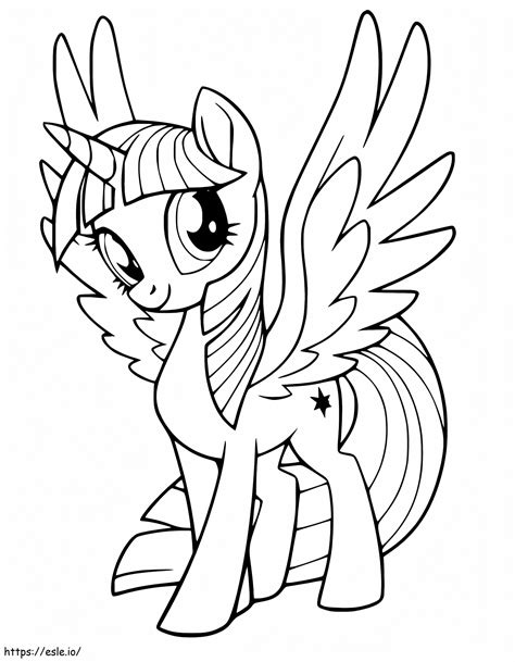 Twilight Sparkle With Wings Coloring Page