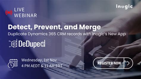 Webinar Deduped Our New App To Detect Prevent And Merge Duplicate Dynamics 365 Crm Records