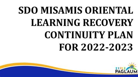 Learning Recovery Continuity Plan Pptx