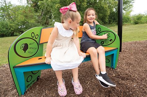 Friendship Playground Educational Bench Burke