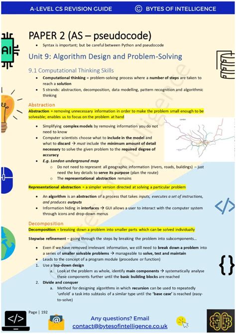 A Level Computer Science Revision Guide Part 1 • Bytes Of Intelligence
