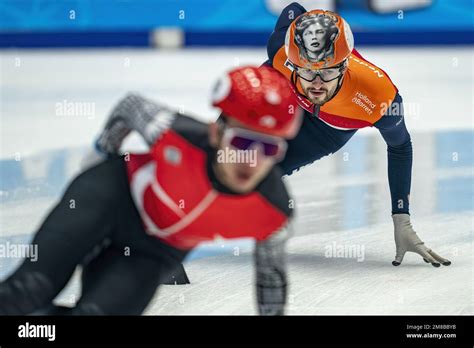 GDANSK Poland 13 01 2023 Itzhak De Laat During 1500 Meters On Day 1