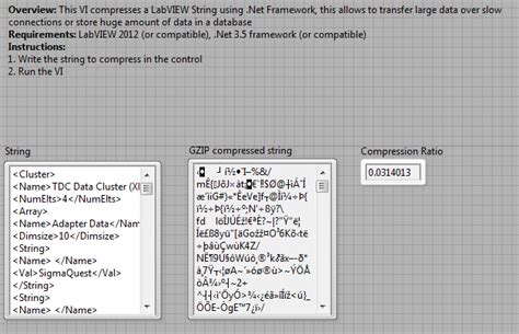 Gzip Compressuncompress Of String Using Net Ni Community