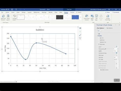 How To Draw A Curved Line Graph In Word