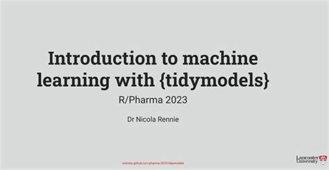 Rstats Machinelearning Tidymodels Nicola Rennie 18 Comments