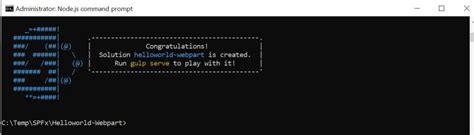 hello world web part spfx develop your first web part global sharepoint