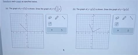 Solved Transform Each Graph As Specified Below A The