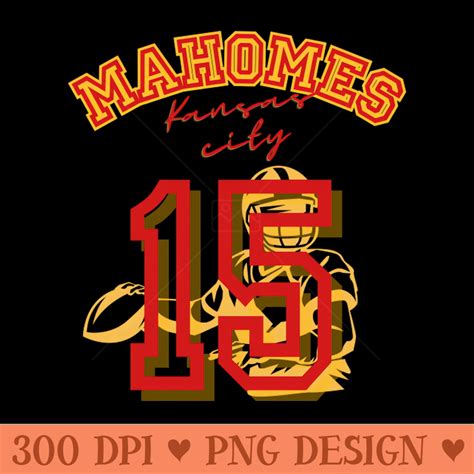 Kansas City Chiefs Mahomes 15 Football Player Png Designs Inspire