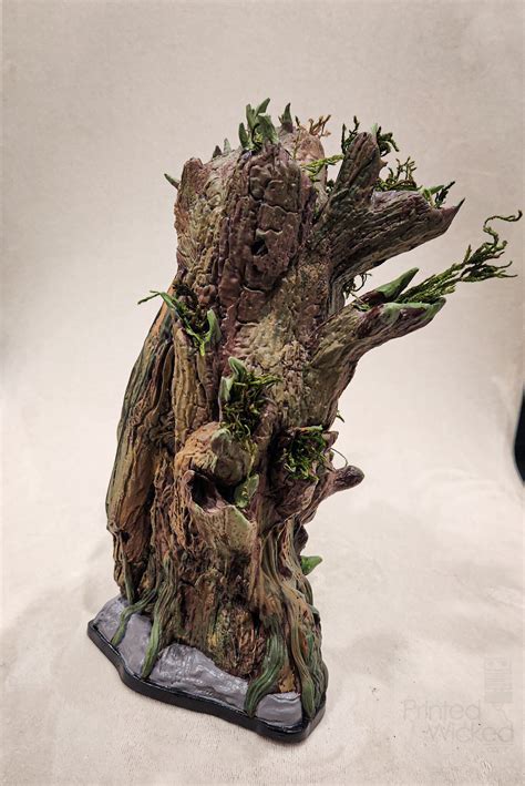 Bearded Tree Fan Art Statue Hand Painted Ent Replica Model Etsy