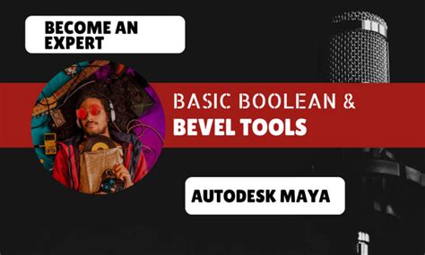 teach you boolean and basic bevel tools using autodesk maya by drey simeon fiverr
