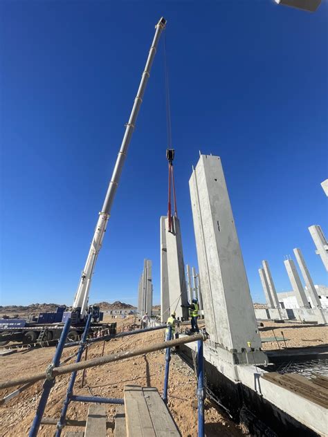 Precast Concrete Column And Wall Panel Erection 132 Kv Substation Project
