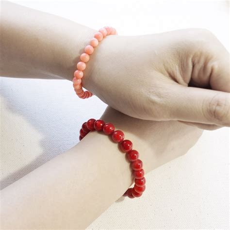 핑크산호 팔찌 가족의 평온과 행운 아이디어스