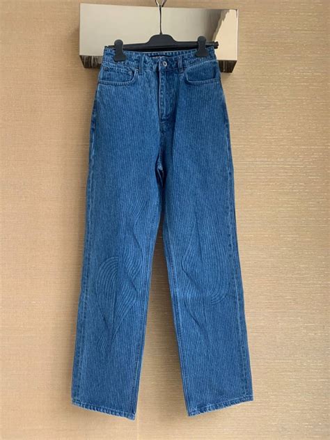 y project vine embroidery denim in blue indigo grailed