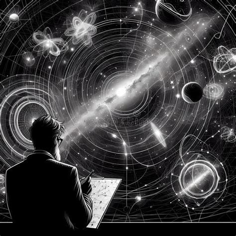 Astronomer Universe Theory Stock Illustration Illustration Of Quantum