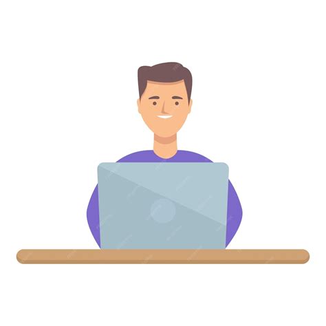 Premium Vector Programming Work Icon Cartoon Vector Computer