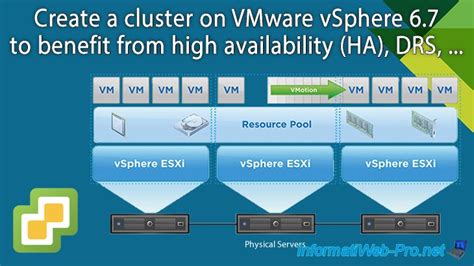 Create A Cluster On Vmware Vsphere 6 7 To Benefit From High Availability Ha Vsphere Drs
