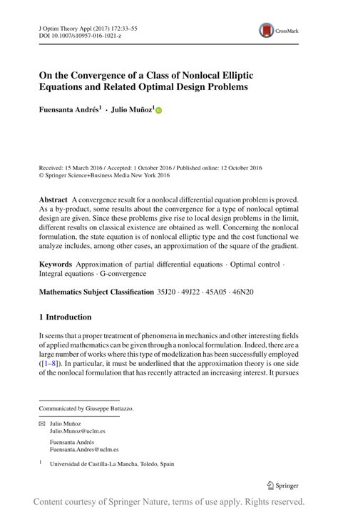 On The Convergence Of A Class Of Nonlocal Elliptic Equations And Related Optimal Design Problems