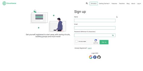 Ui Sign Up Page Revamp · Issue 3635 · Circuitversecircuitverse · Github