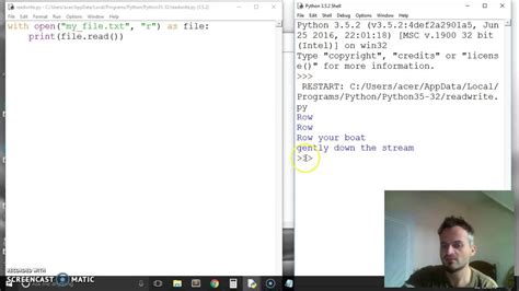 Python 3 Reading A File Youtube